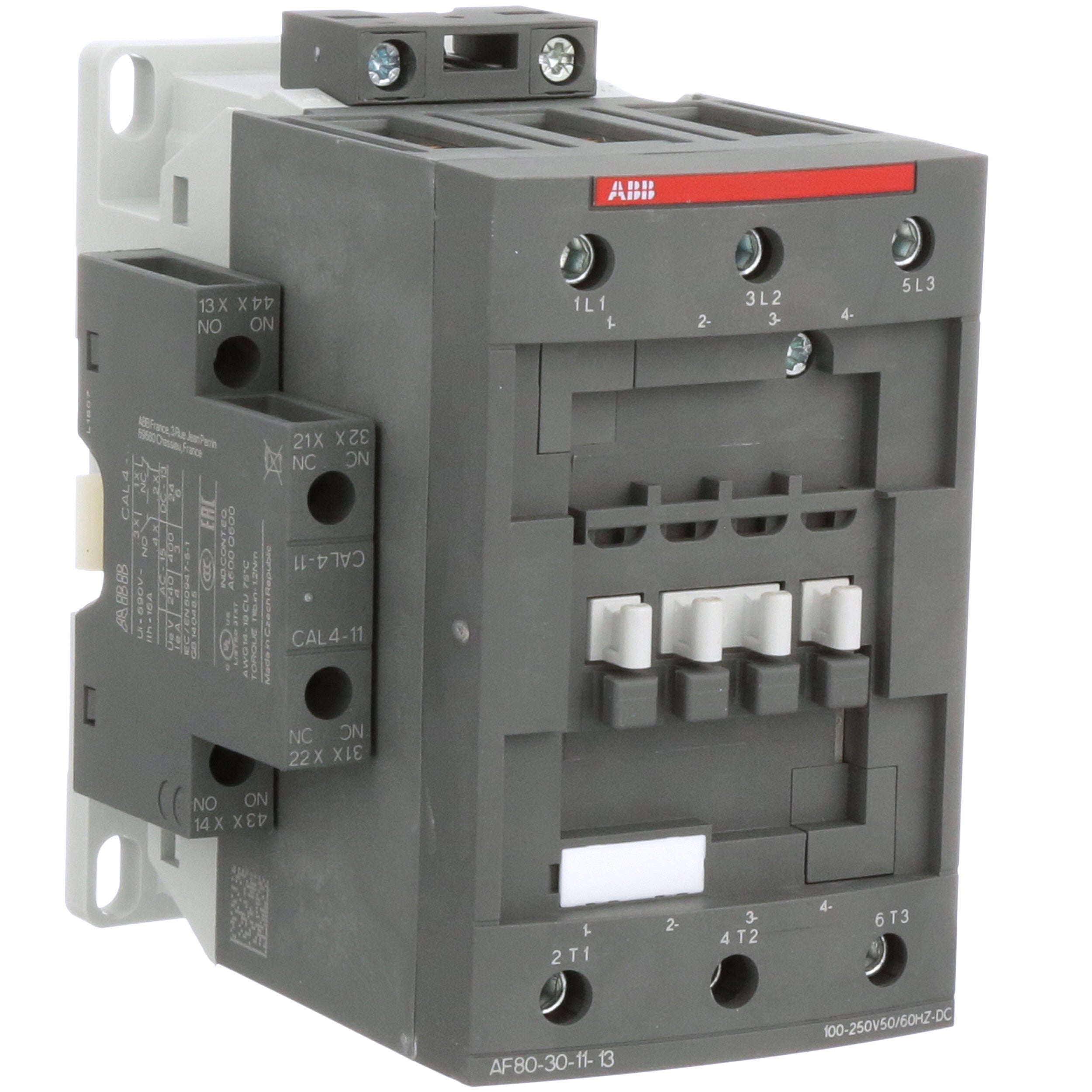 ABB AF80-30-11-13 Contactor 1 NO + 1 NC Aux Contacts Motor Control ...