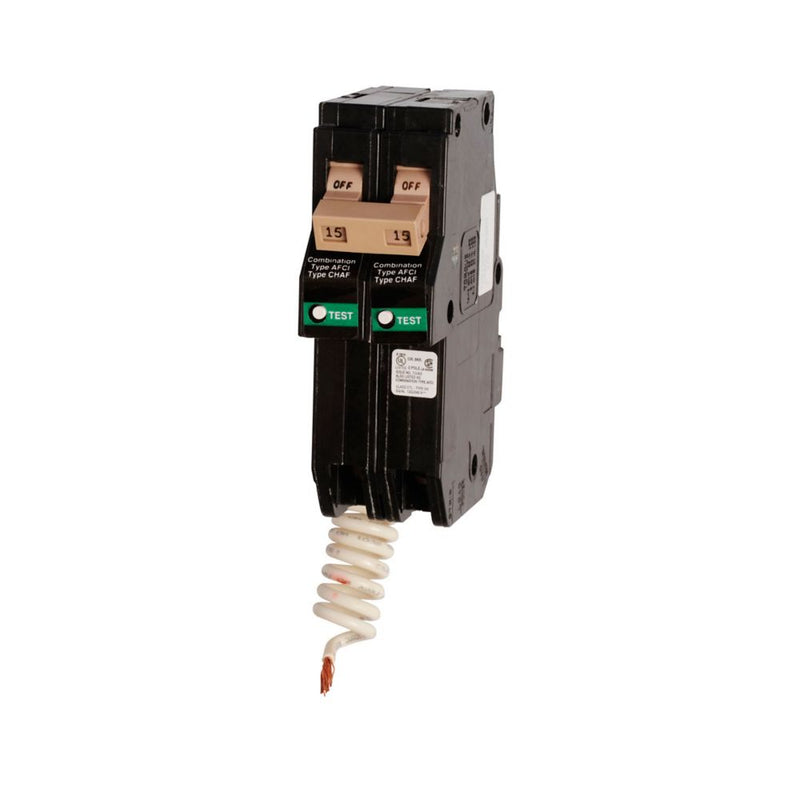 CHN215CAF - Eaton 15 Amp 2-Pole 120/240V Combination Arc Fault Circuit ...