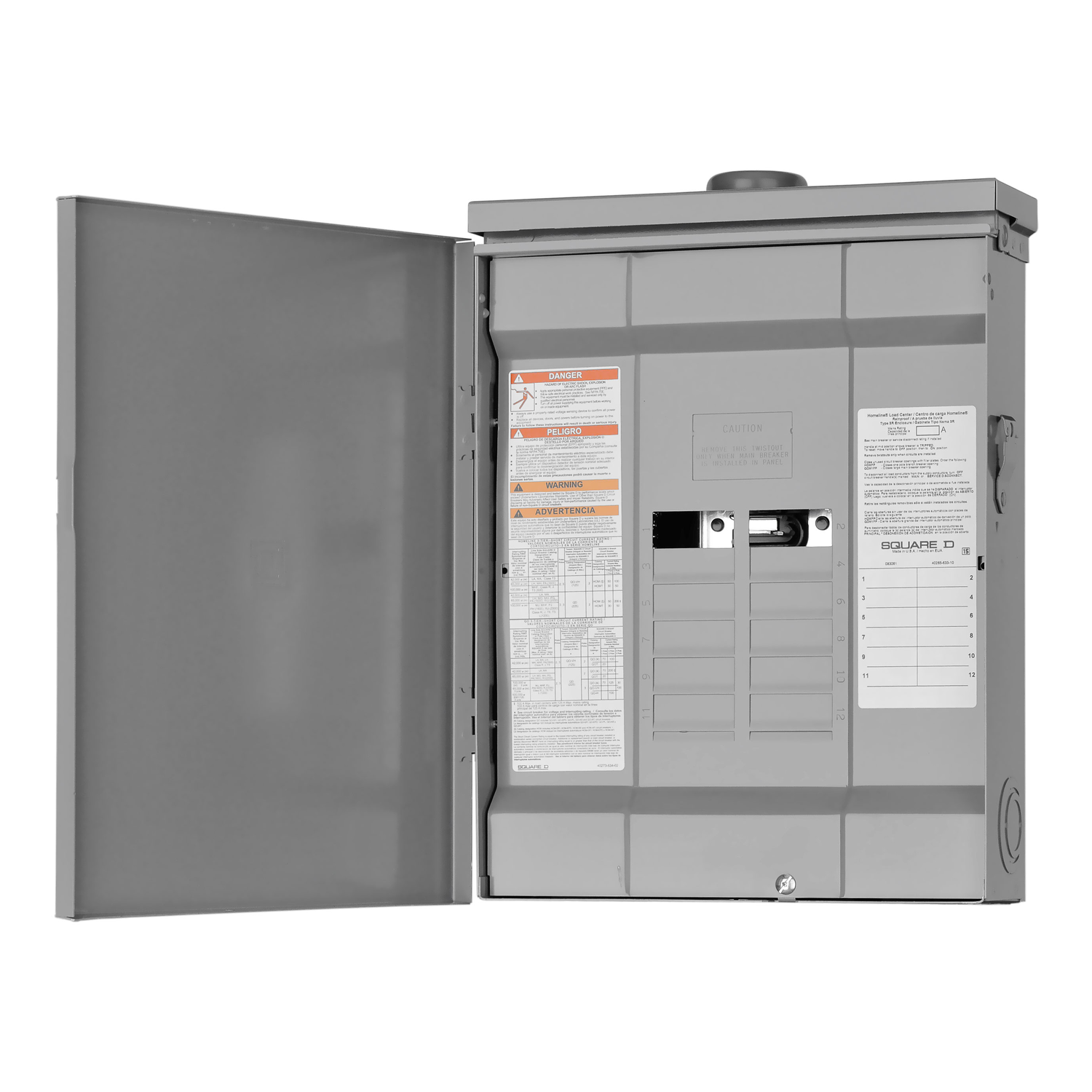 Square D HOM12L125RB 125A 240V Circuit Breaker NEMA 3R QOM Frame