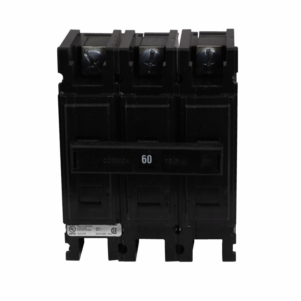 QC3060HT - Eaton 60A 240V 3-Pole Thermal Magnetic Circuit Breaker, 10kA ...