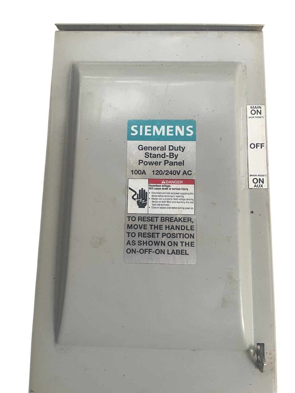 Siemens NF324DTK 200A 3-Pole Manual Transfer Switch 240V