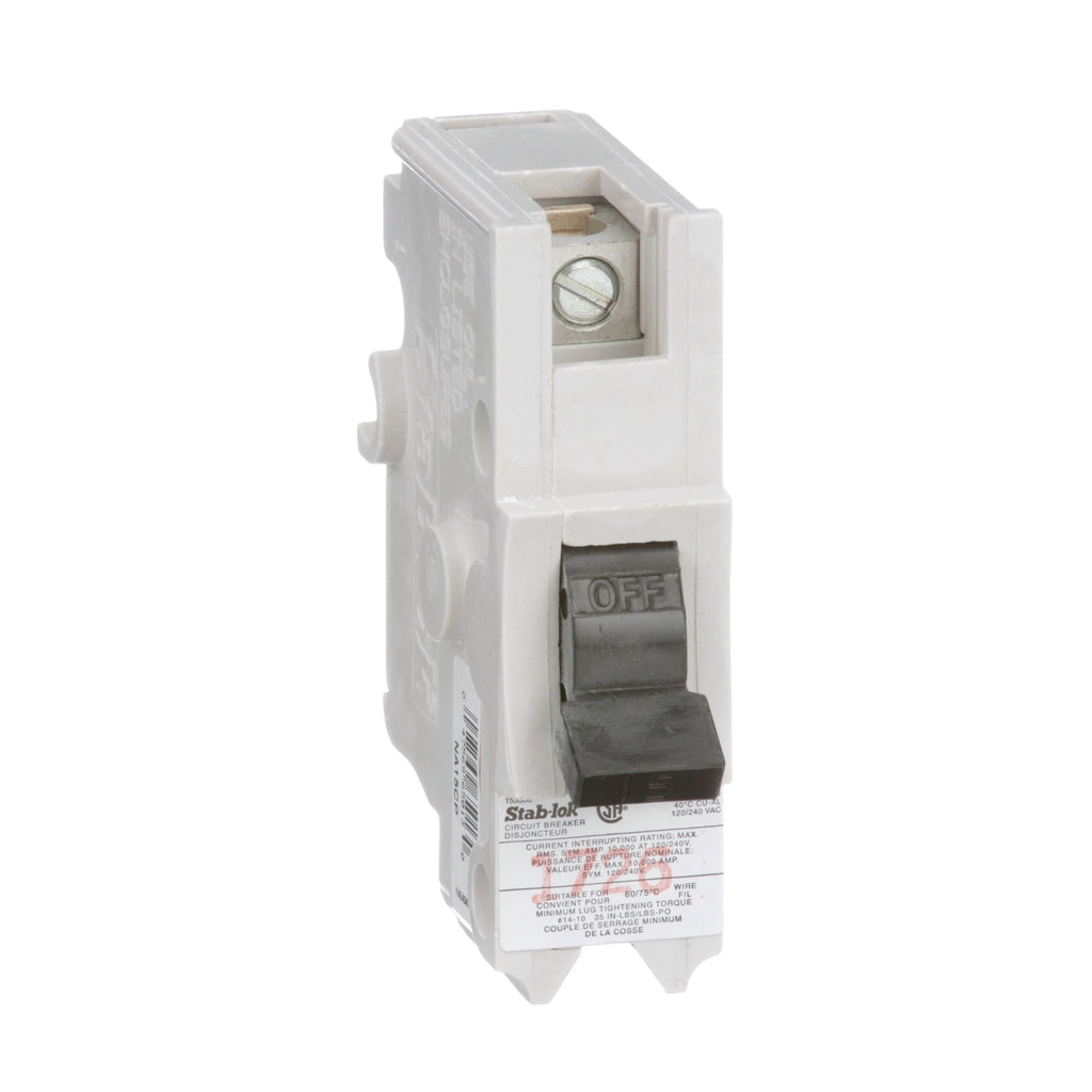 Schneider Electric NB15 15A 1-Pole Bolt-On Molded Case Circuit Breaker ...