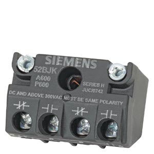Siemens 52BJK Motor Control Contact 600V DC Rating