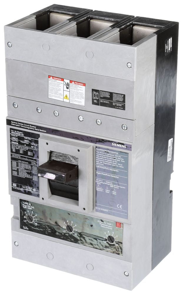 HNXD63B100H - Siemens 1000A 600V 3-Pole Molded Case Circuit Breaker ...